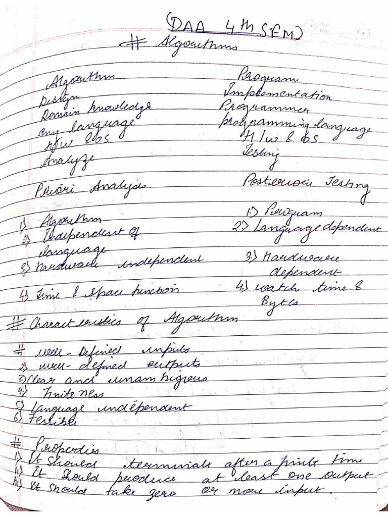 Daa Complete Notes | PDF