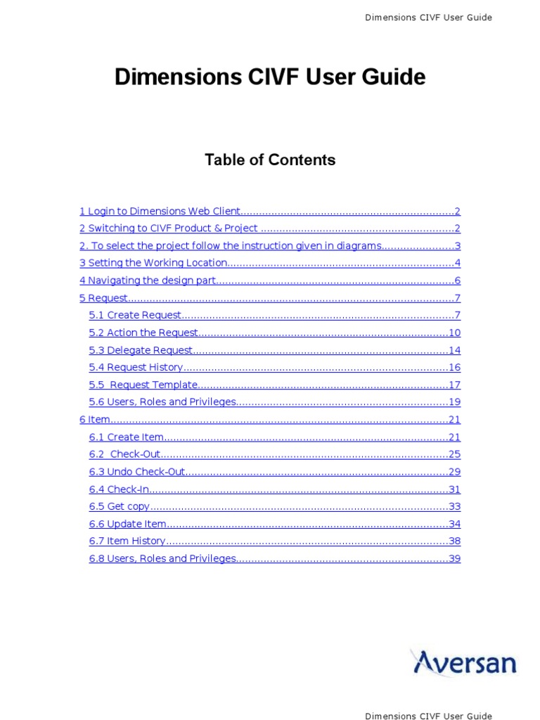 Dimensions CIVF User Guide | PDF | Hypertext Transfer Protocol | Button (Computing)