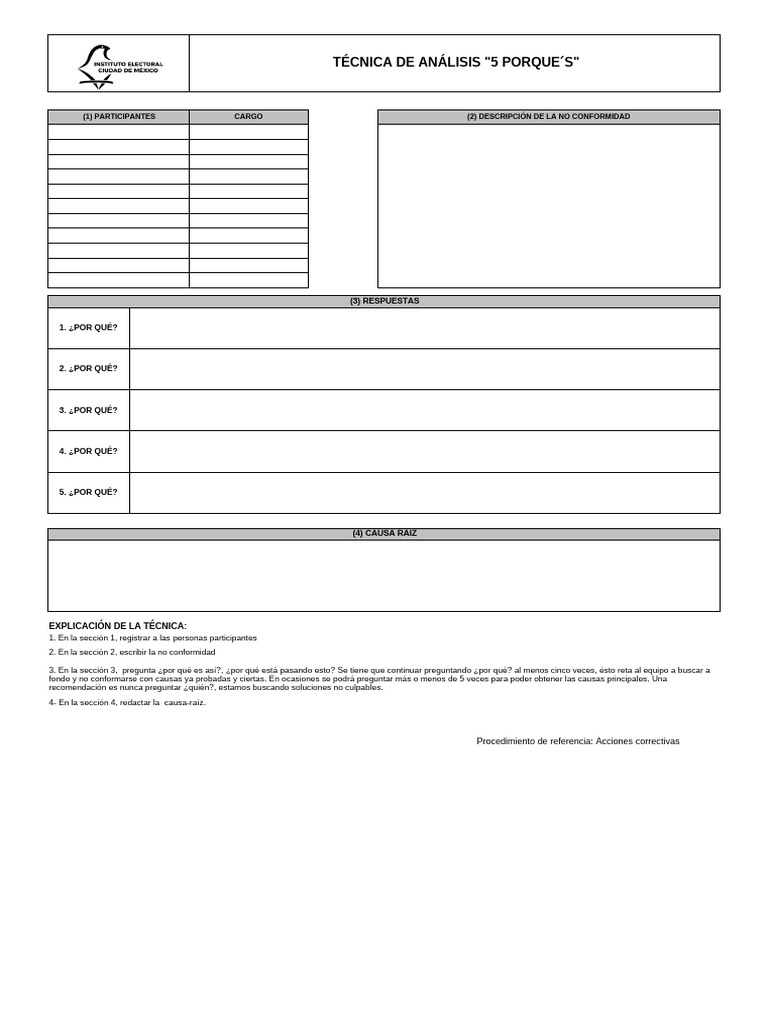 Formato 5 Porque S | PDF