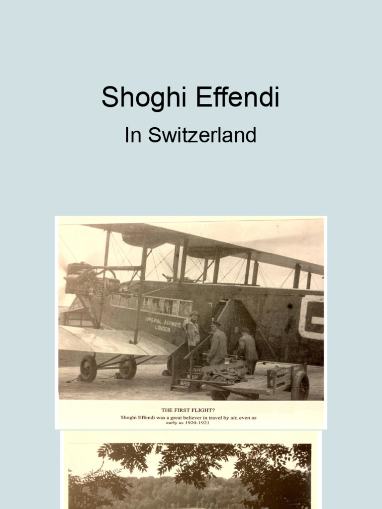 Shoghi Effendi's Swiss Retreat | PDF | Bahá'í Faith