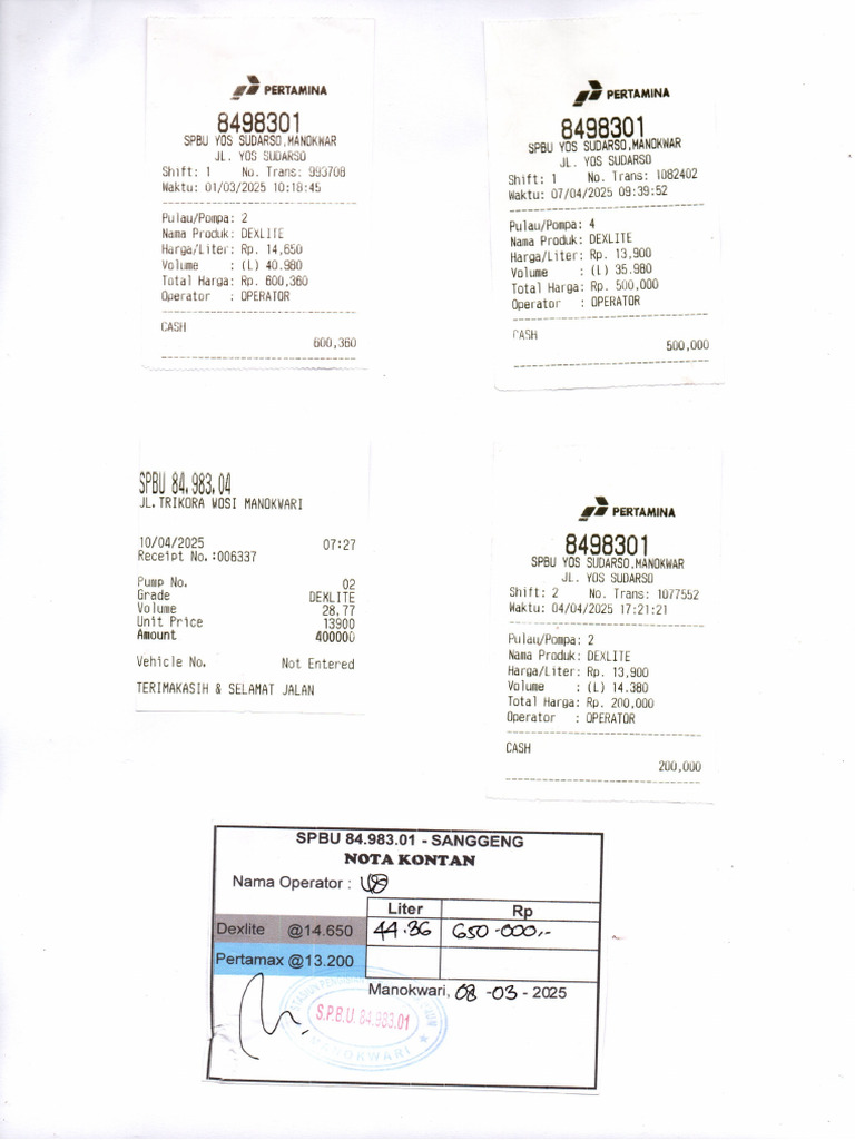 NOTA GU 01 - BBM | PDF