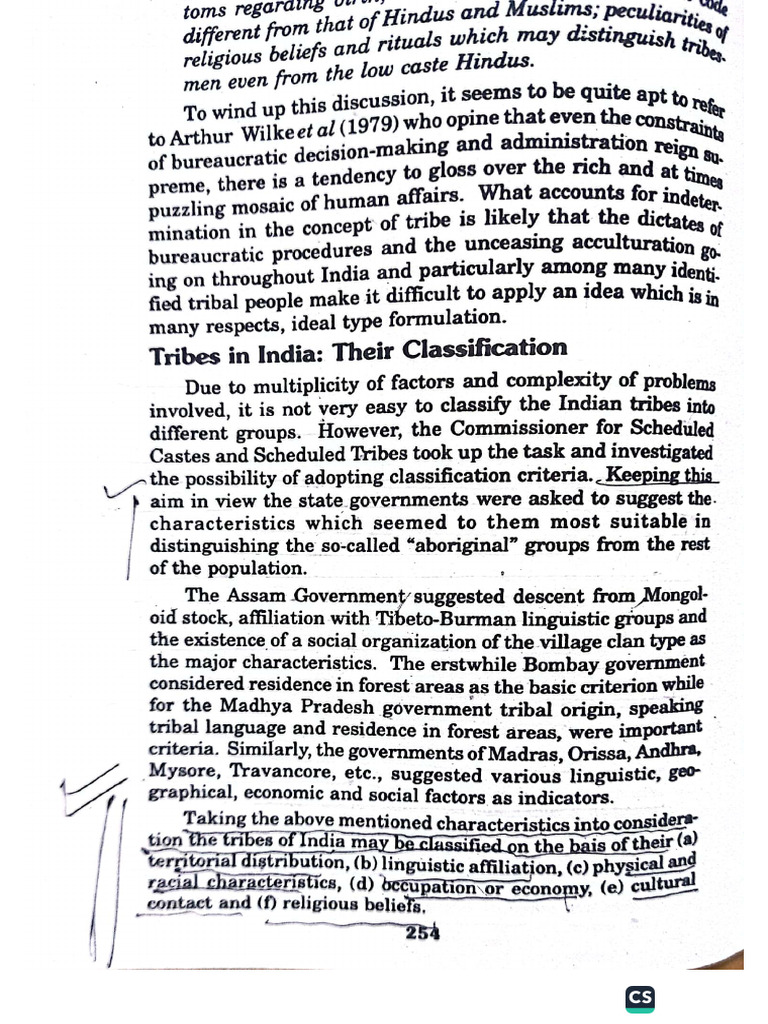 Classification of Tribes | PDF