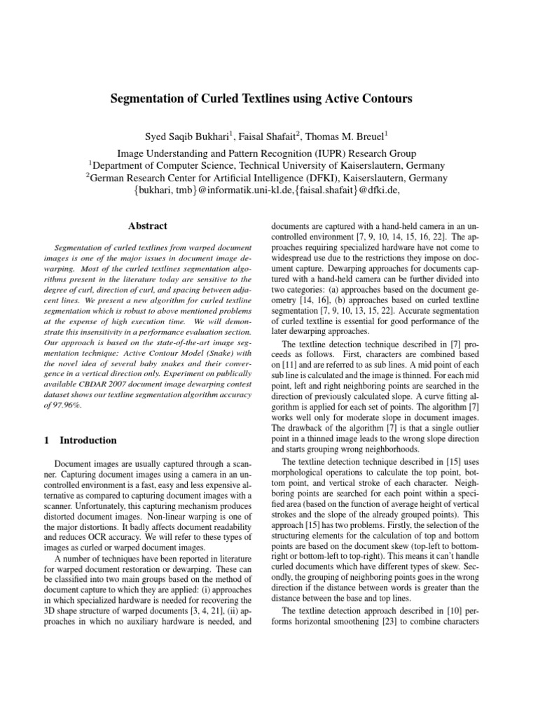 Saqib Baby Snakes DAS08 | PDF | Image Segmentation | Mathematical Optimization
