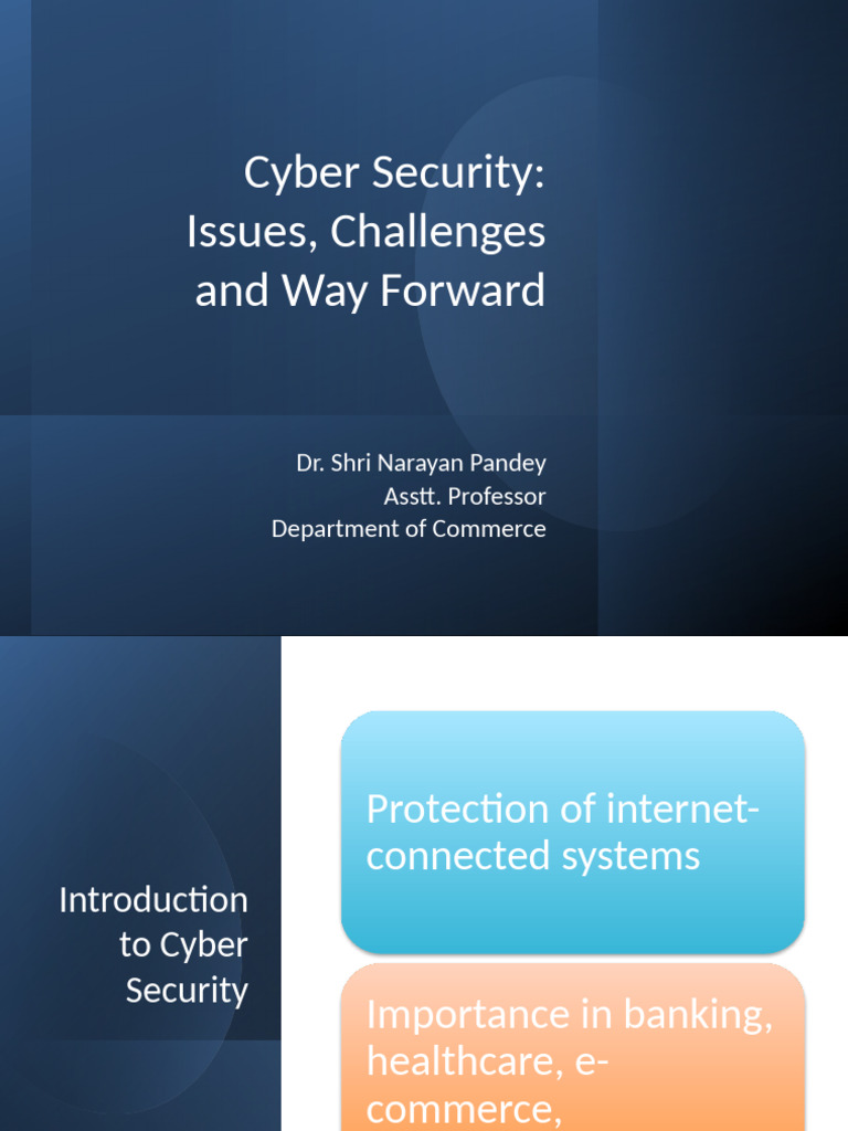 Cyber Security Presentation | PDF | Security | Computer Security
