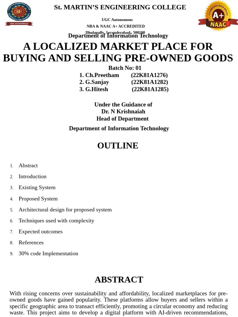 First Review - 1 Mini Project | PDF | Databases | E Commerce