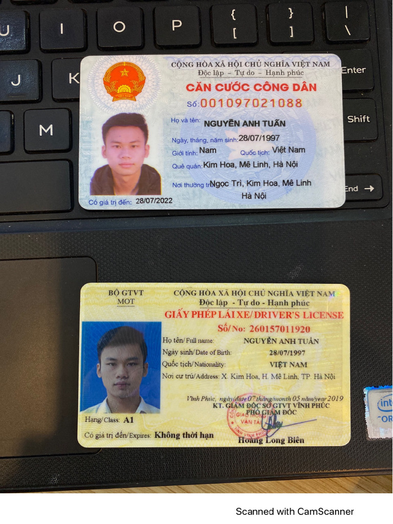 3538769-Nguyen Anh Tuan-Cccd-Gplx | PDF