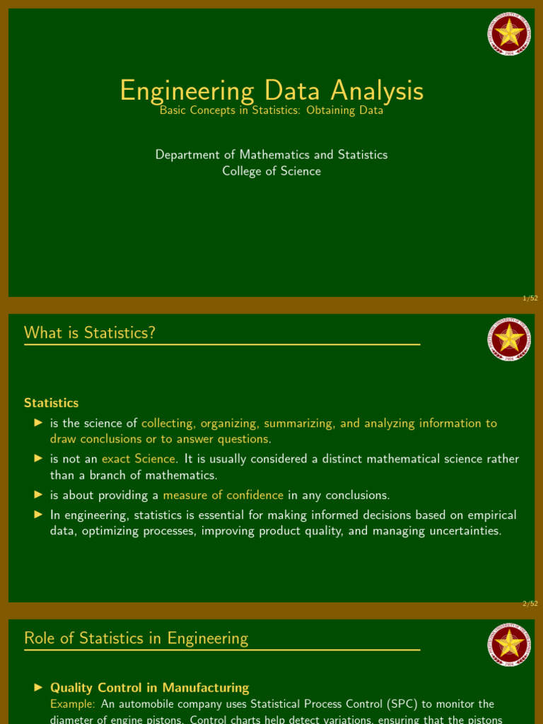 Statistics in Engineering Fundamentals | PDF | Sampling (Statistics ...
