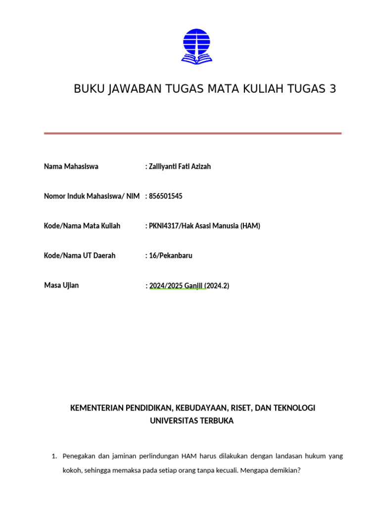 Perlindungan HAM dalam UUD 1945 Indonesia | PDF