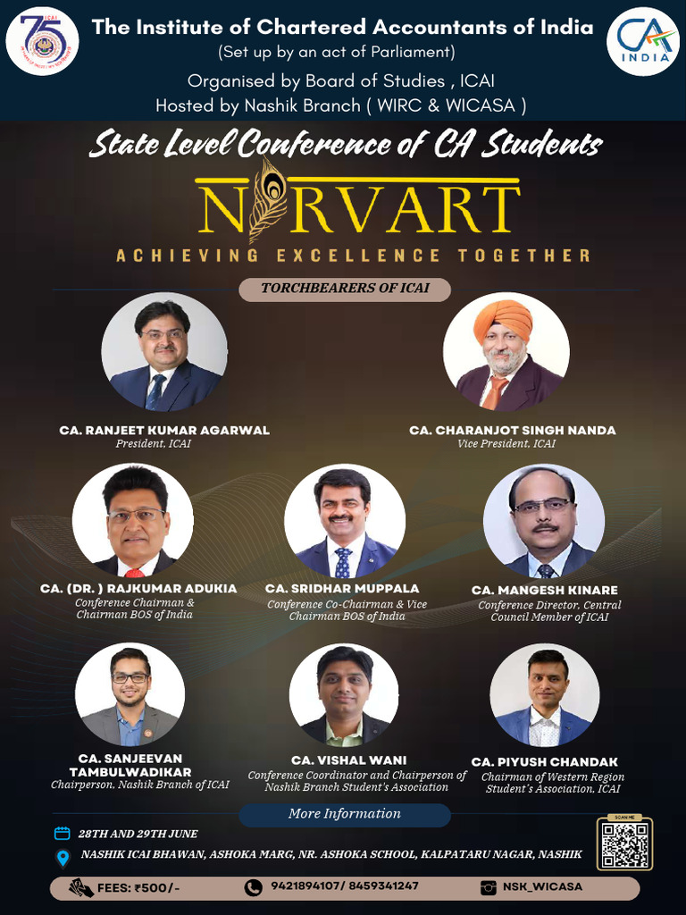State Level Conference Brochure | PDF | Accounting | Government Of India