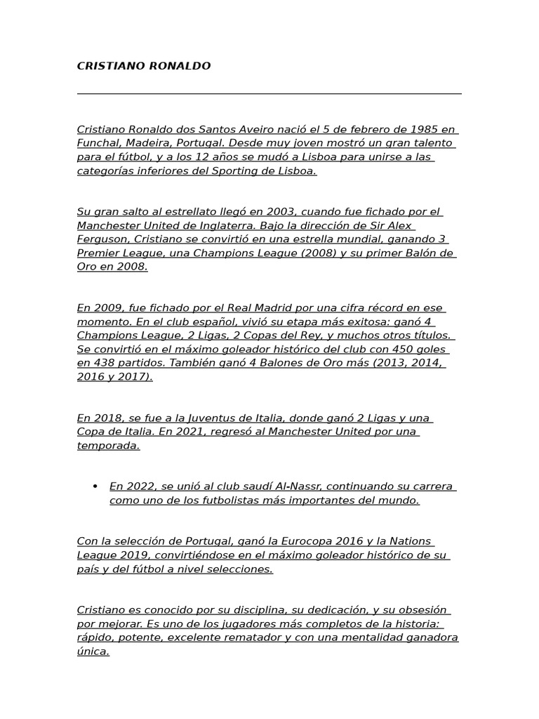 Cristiano Ronaldo | PDF