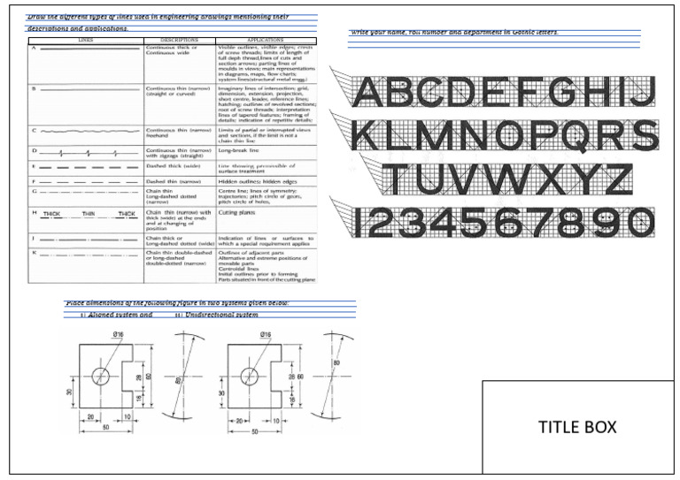 Sheet Drawing For Machanical Department | PDF
