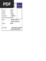 Sambal Card Form | PDF