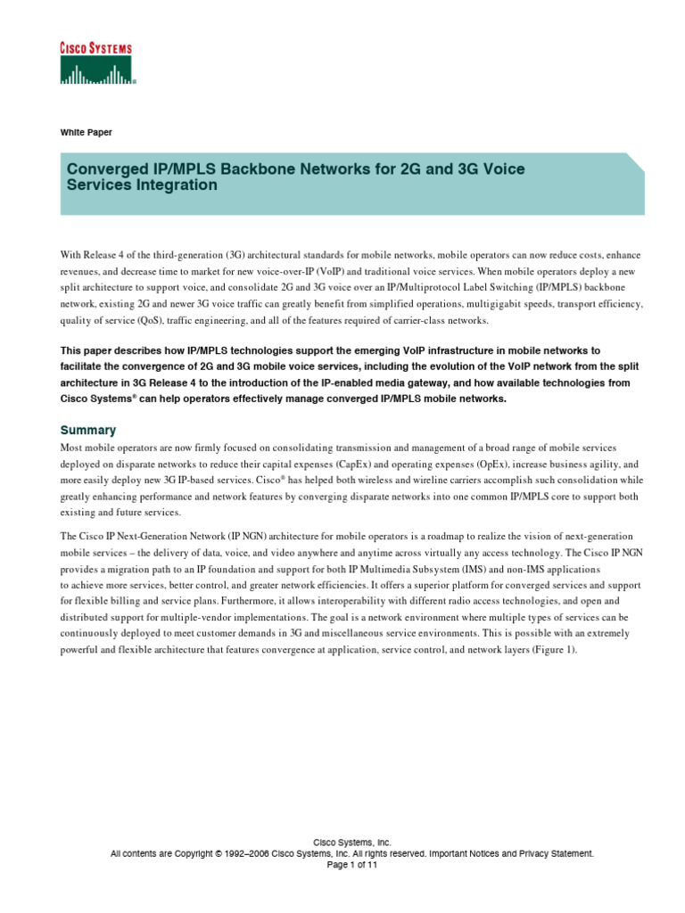 3G IP Backbone | PDF | Computer Network | Networking