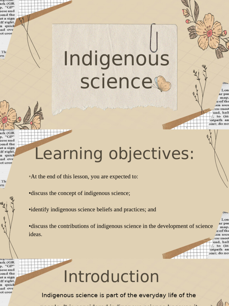 Indigenous Science | PDF
