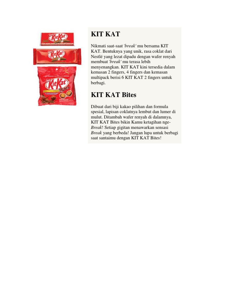 Kit Kat | PDF | Bisnis