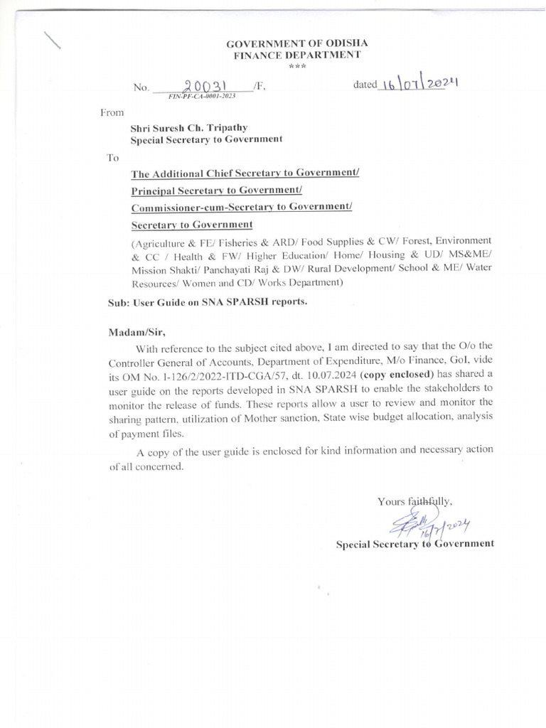 User Guide SNA SPARSH Reports, DT 16.07.2024 | PDF