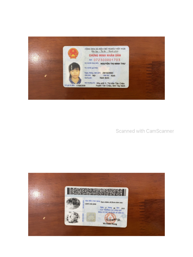 3570567 - NGUYỄN THỊ MINH THƯ - CCCD | PDF