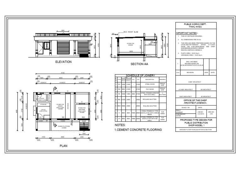 6.food Grain Godown MODEL-1 | PDF | Structural Engineering | Civil ...