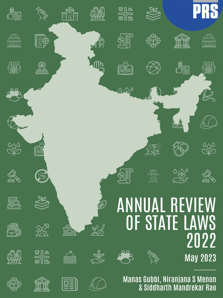 Annual Review of State Laws 2022 India | PDF | Bill (Law) | Royal Assent