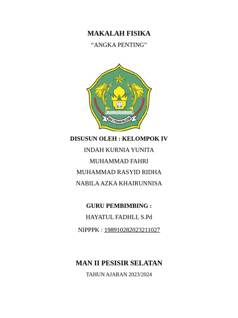 Aturan dan Operasi Angka Penting | PDF