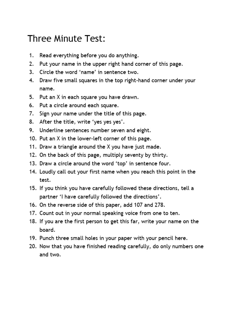 7 Steps to Complete Your Test | PDF