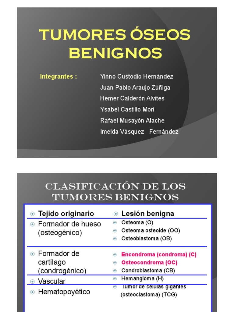 Tumores Oseos Benignos | PDF | Hueso | Rodilla