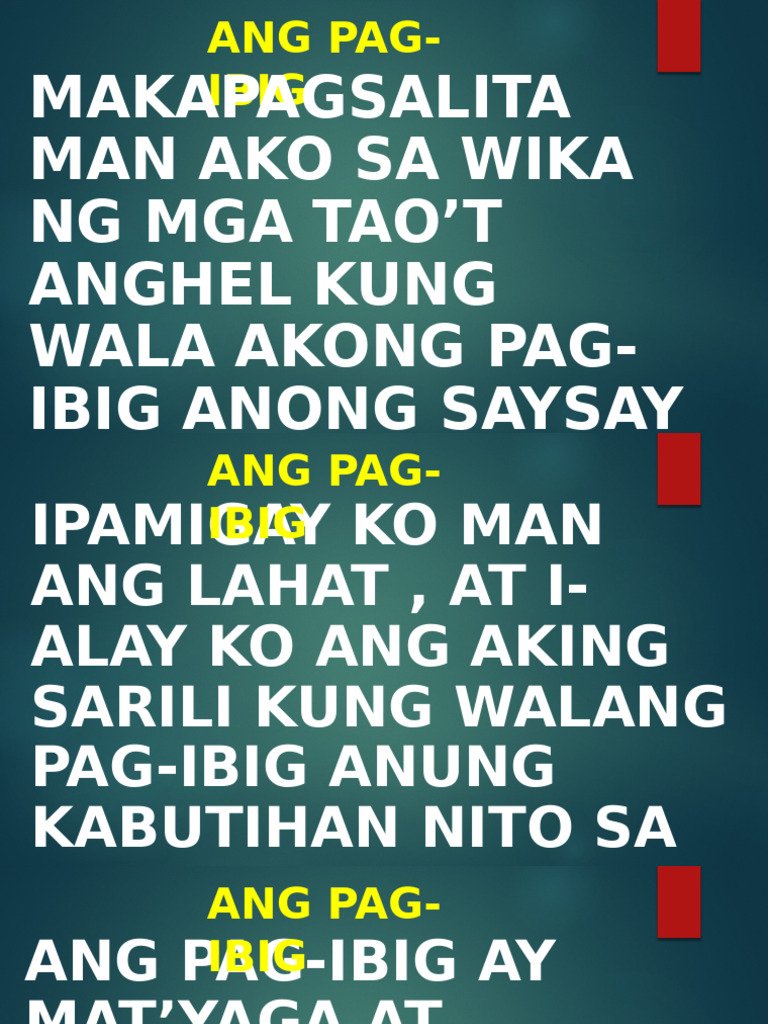 Ang Pag-Ibig | PDF