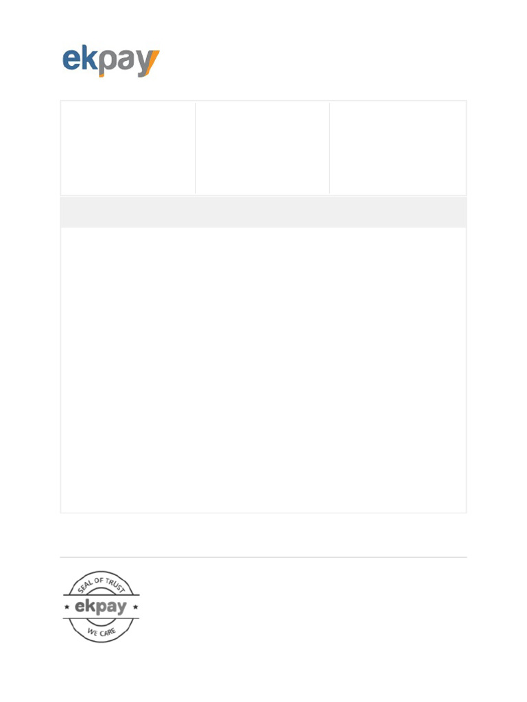 Ekpay Payment Receipt for Jaci Thai Spa | PDF | Fresh Water | Economies