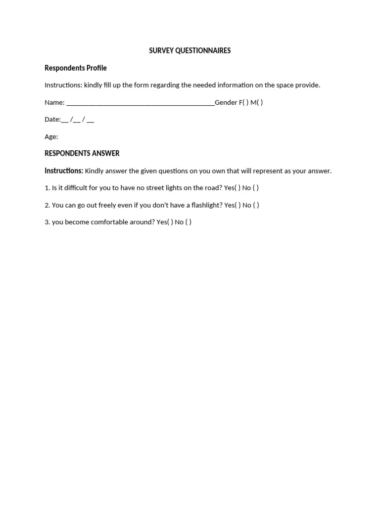 Survey Question-Wps Office | PDF
