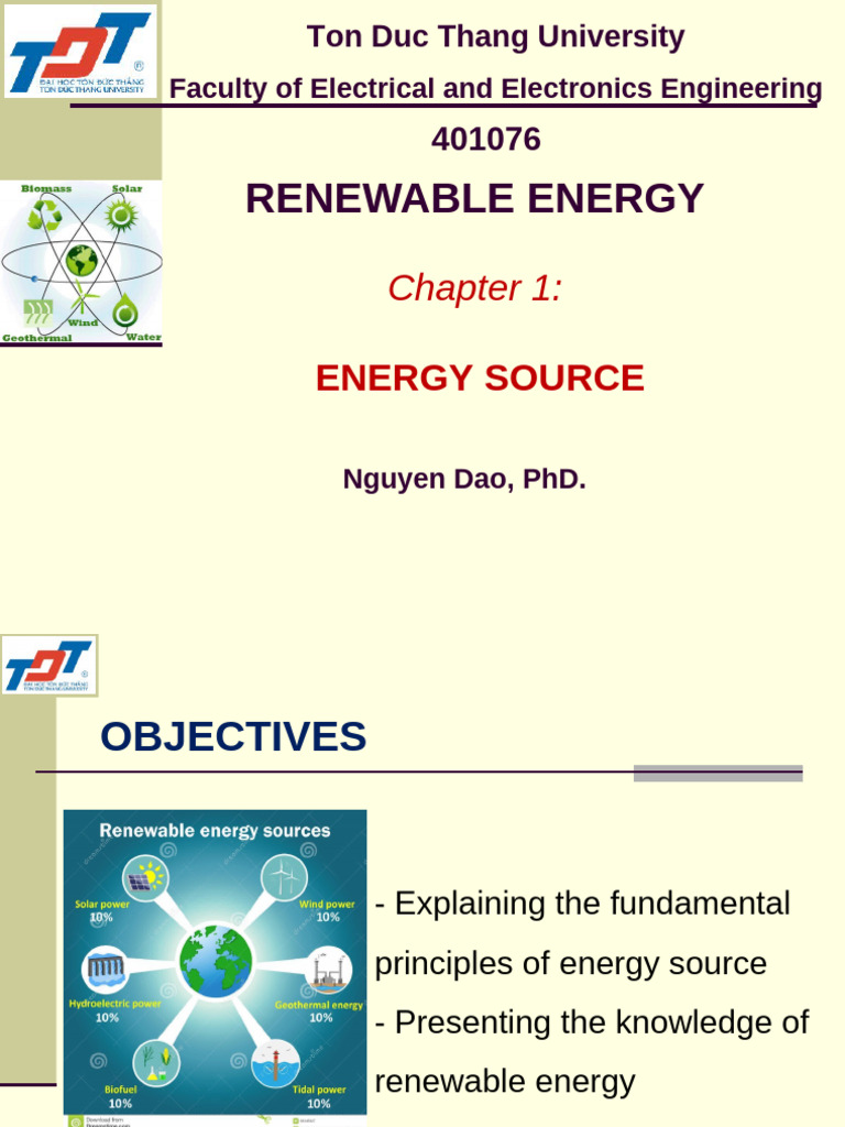 Chapter 1 - Energy Source | PDF | Energy Development | Renewable Energy