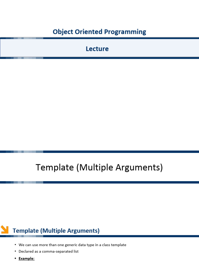 Template (Multiple Arguments) | PDF | Computer Programming | Object (Computer Science)