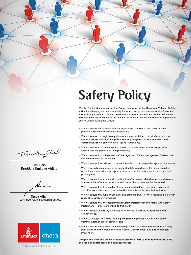 Emirates Safety Policy | PDF