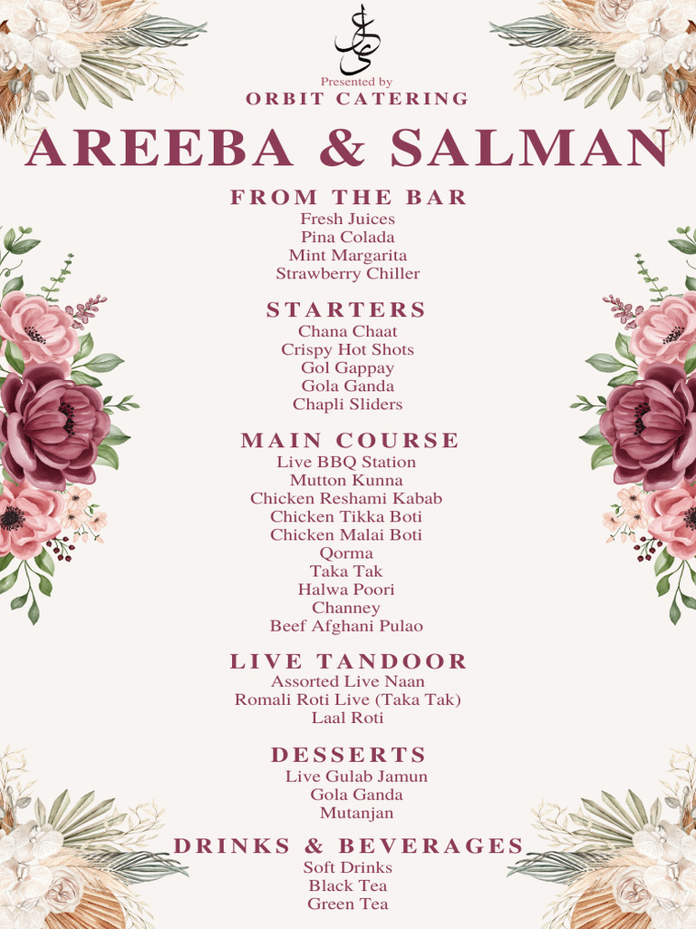 Live BBQ and Catering Menu Options | PDF