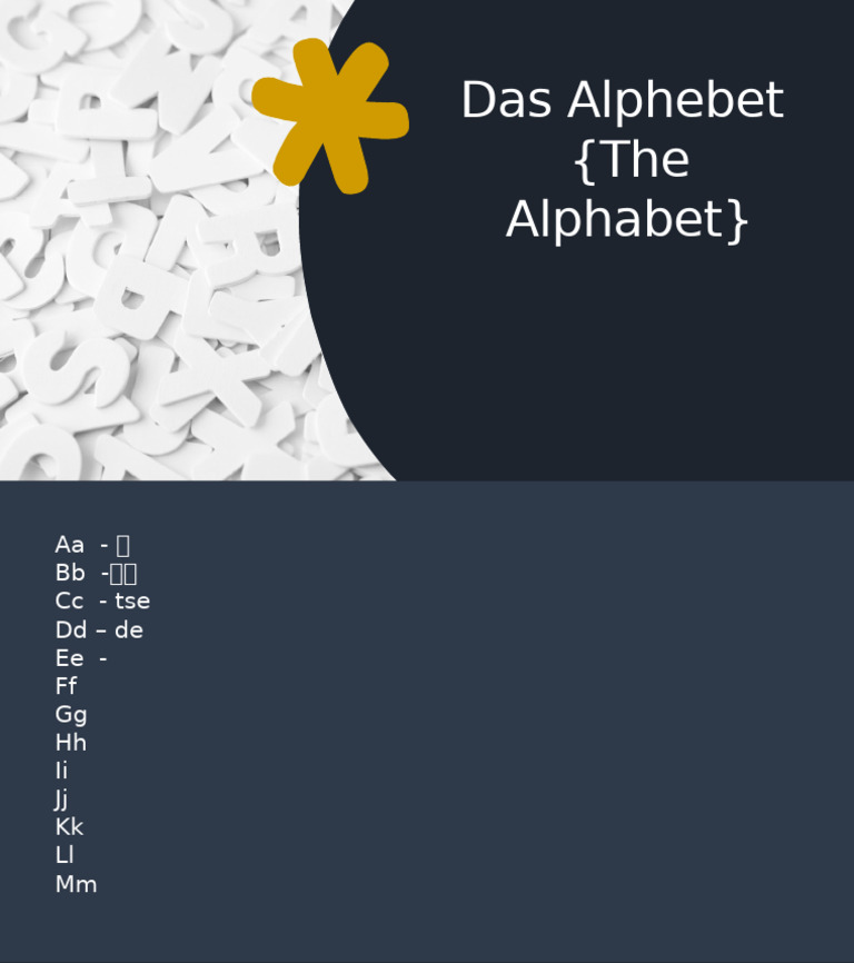 Das Alphebet (The Alphabet) | PDF