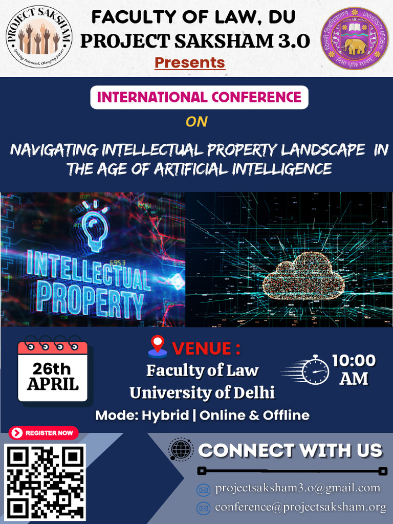 Project Saksham 3.O: International Conference | PDF | Intellectual Property | Artificial ...
