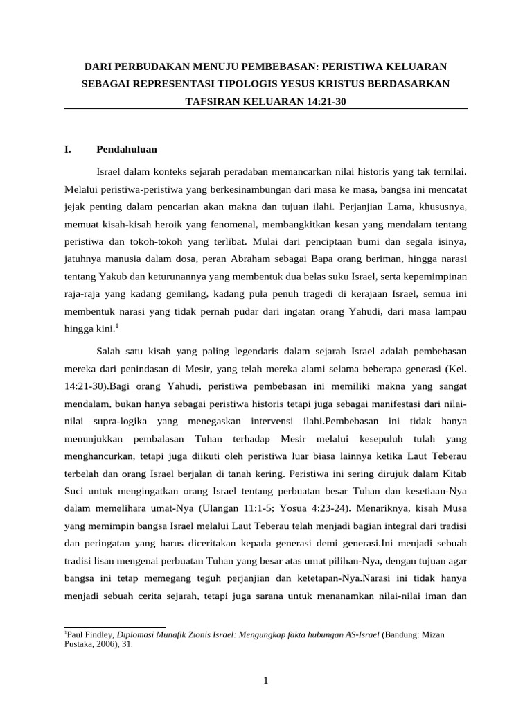 Pembebasan Israel di Laut Teberau | PDF