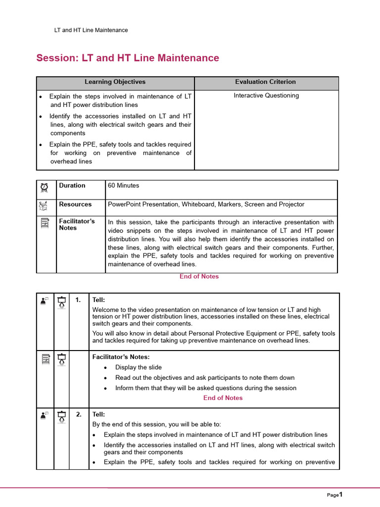 LT and HT Line Maintenance Guide | PDF | Electrical Connector ...