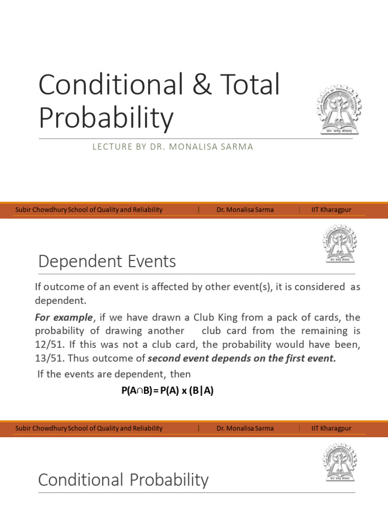 Conditional&Total Probability | PDF | Probability | Mathematics