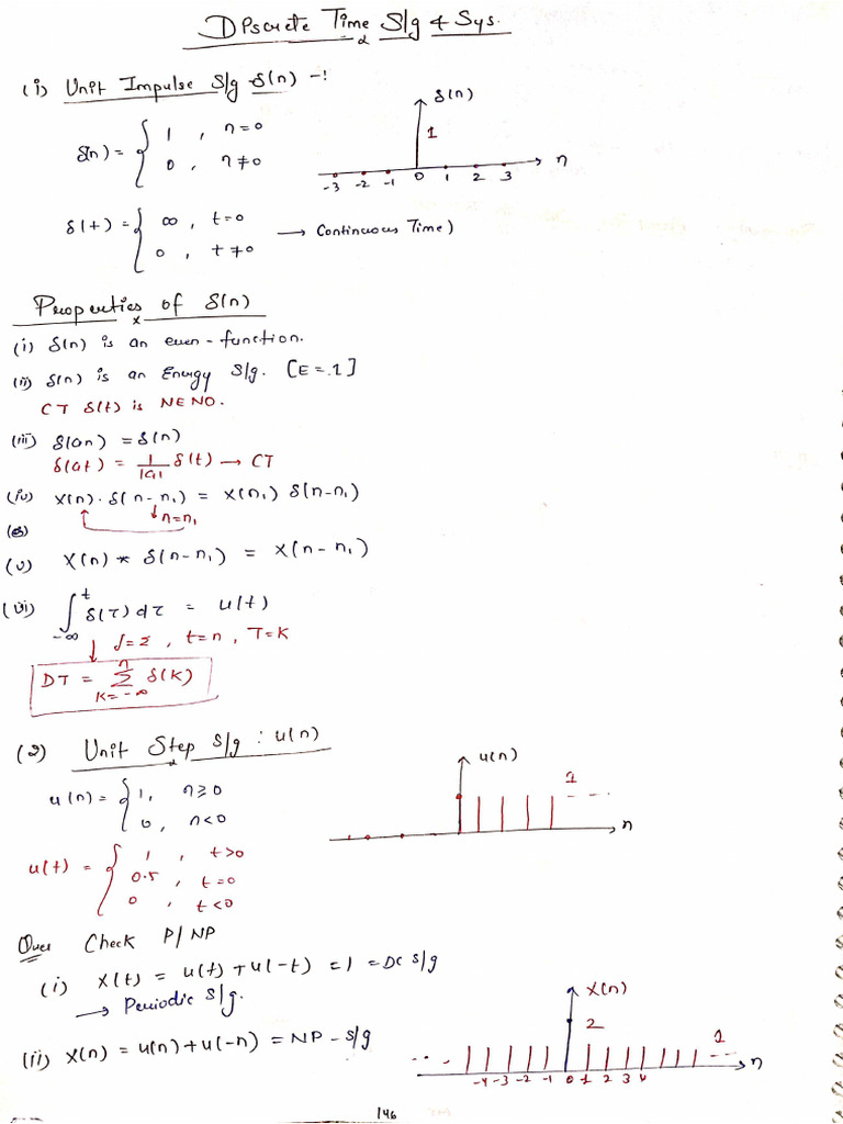 Discrete Time Signal and System | PDF
