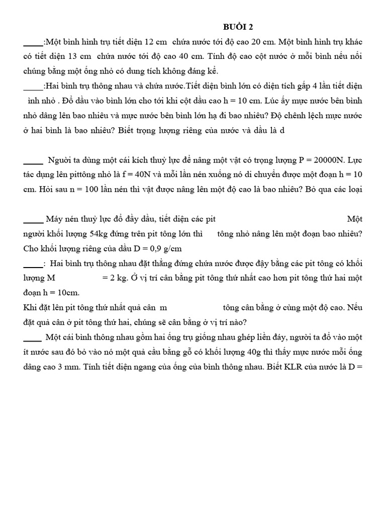 Binh Thong Nhau Buoi 2 | PDF