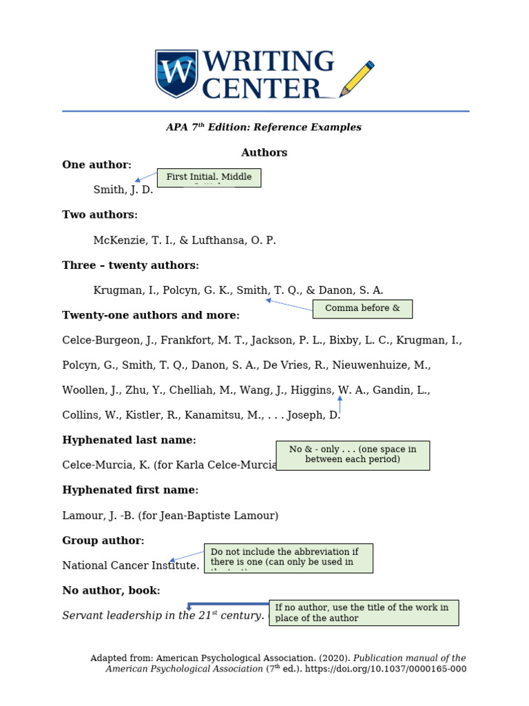 Reference Example, Authors | PDF