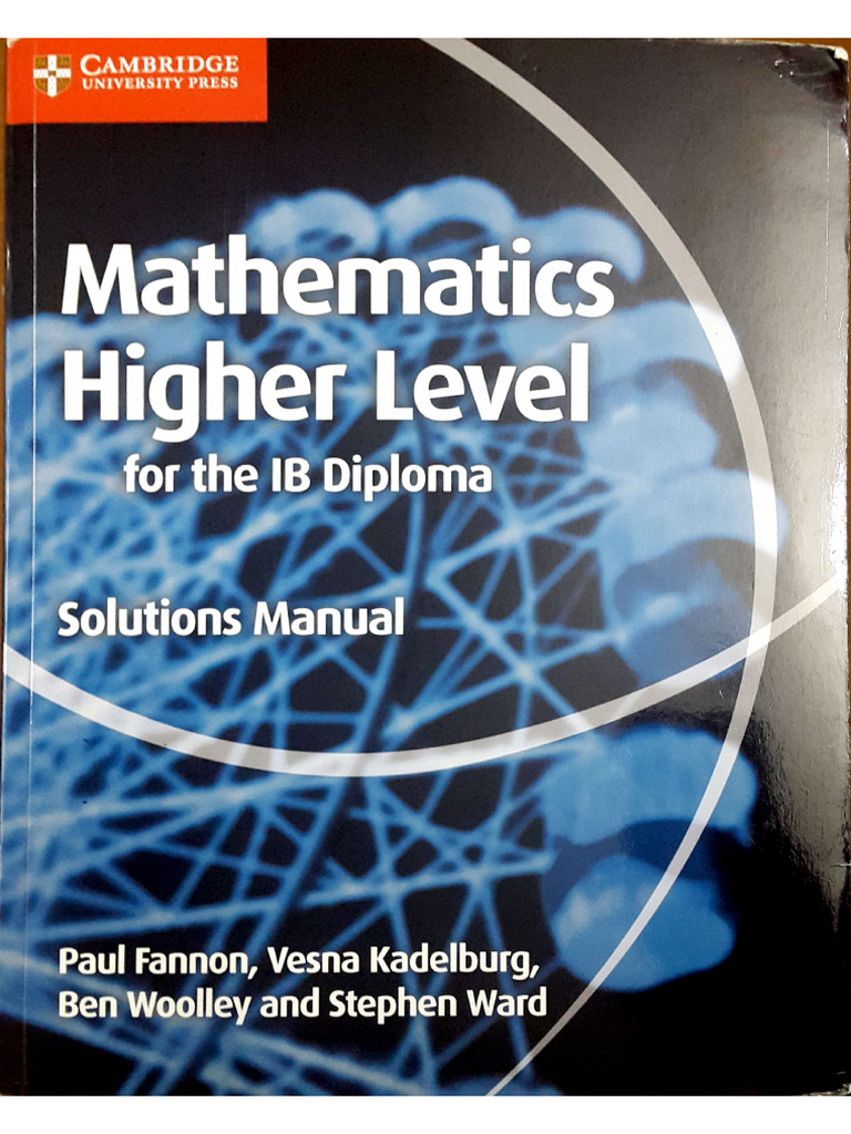 Cambridge Math HL Solutions Manual | PDF