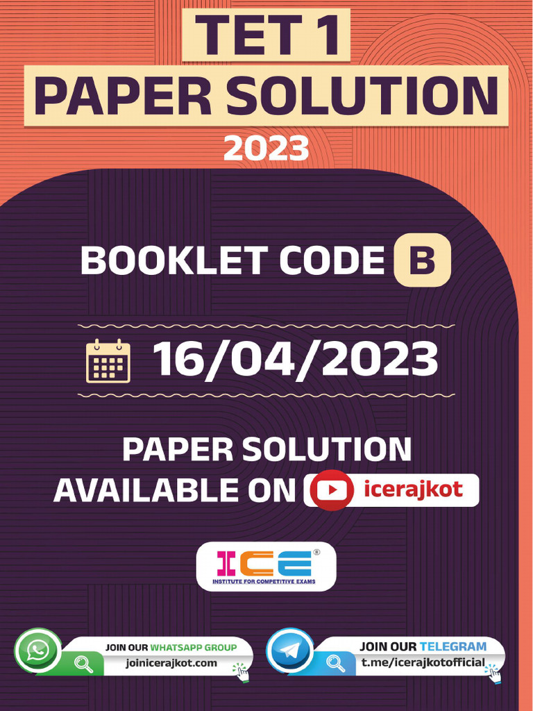 TET-1 Paper Solution | PDF