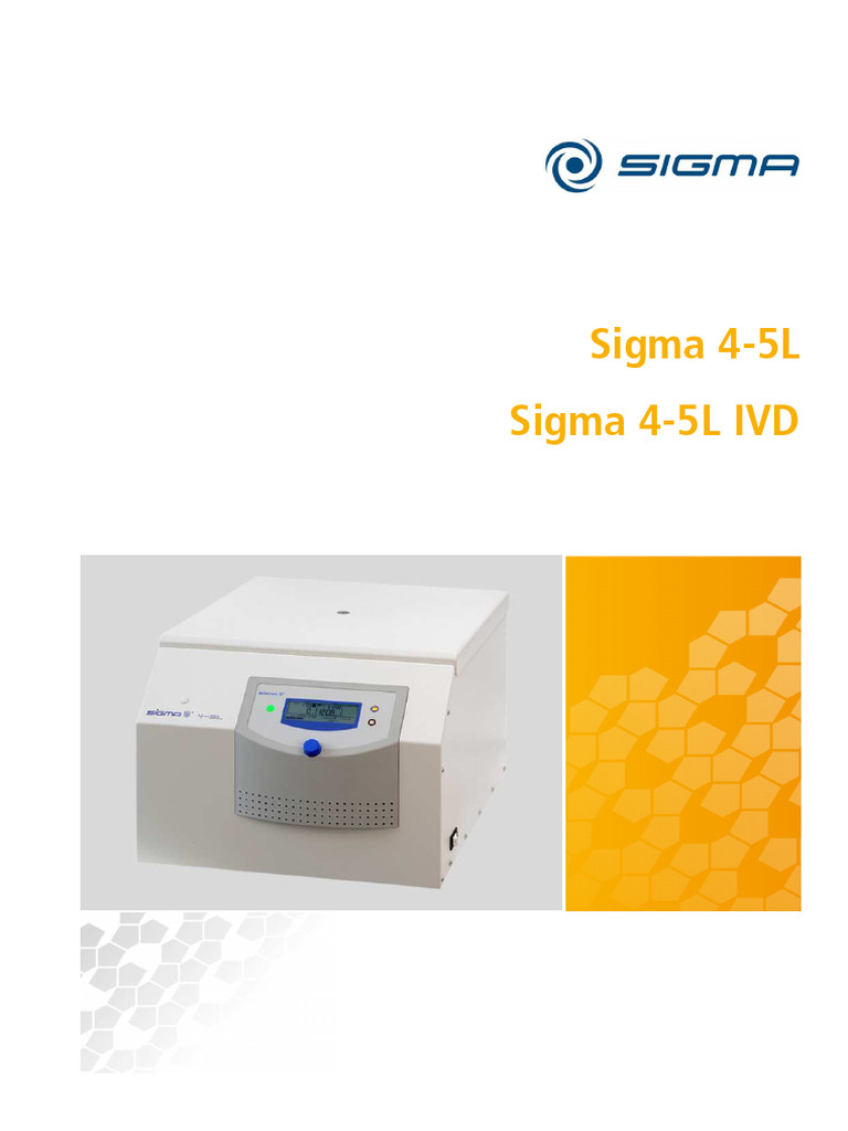 Sigma 4 5L-User Manual | PDF