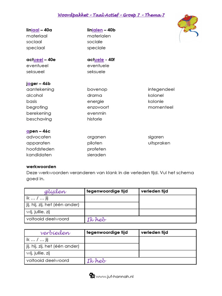 Taal Actief-Woordpakket 7.7 | PDF