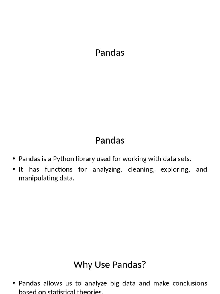 PPT for Assignment-3 (Final_Pandas_Lab) | PDF | Comma Separated Values | Boolean Data Type