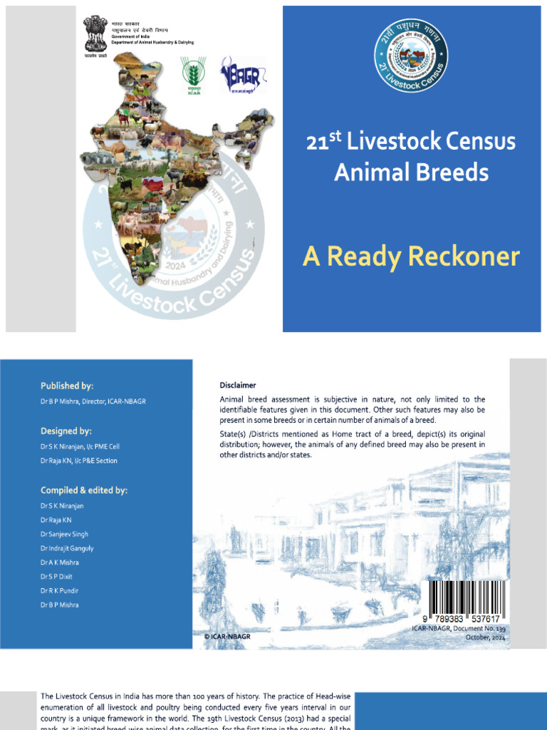 21 ST Livestock Census Animal Breeds | PDF