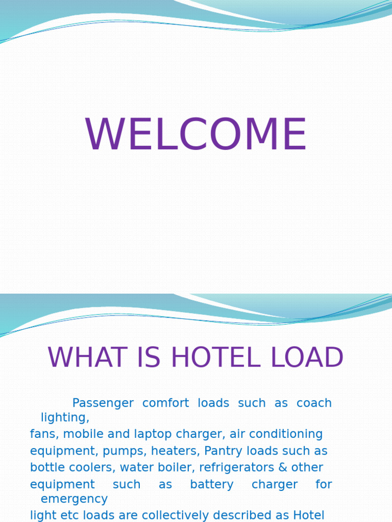 Understanding Hotel Load in Locomotives | PDF | Power (Physics ...