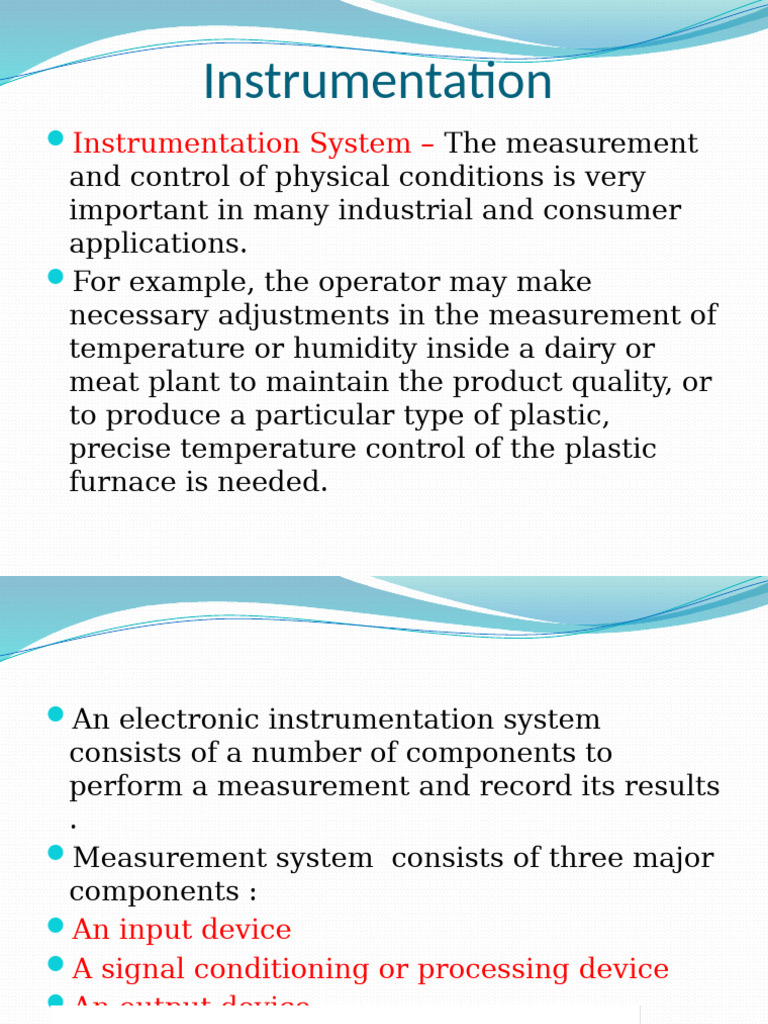 Overview of Transducer Instrumentation | PDF | Instrumentation | Sensor