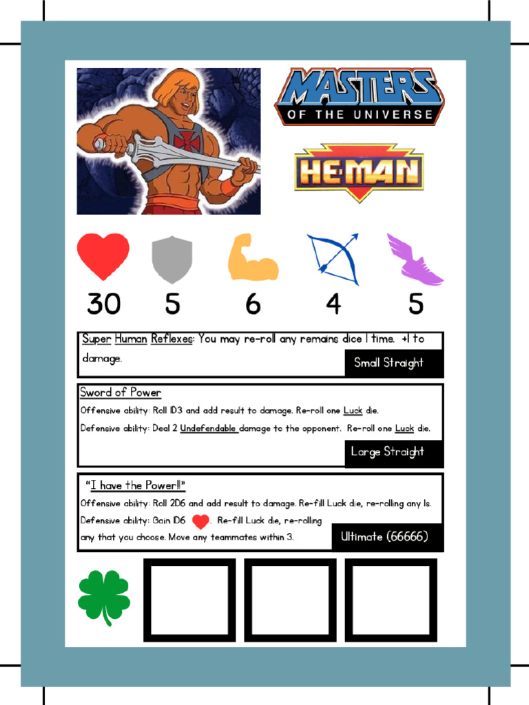 SMS 001 He-Man PDF | PDF